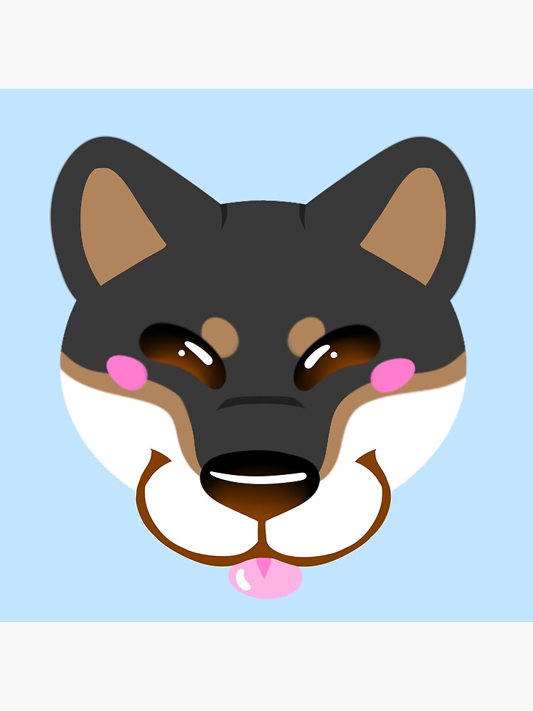 "Simple Shiba Inu - Black and Tan" Art Print for Sale by leashonlife ...