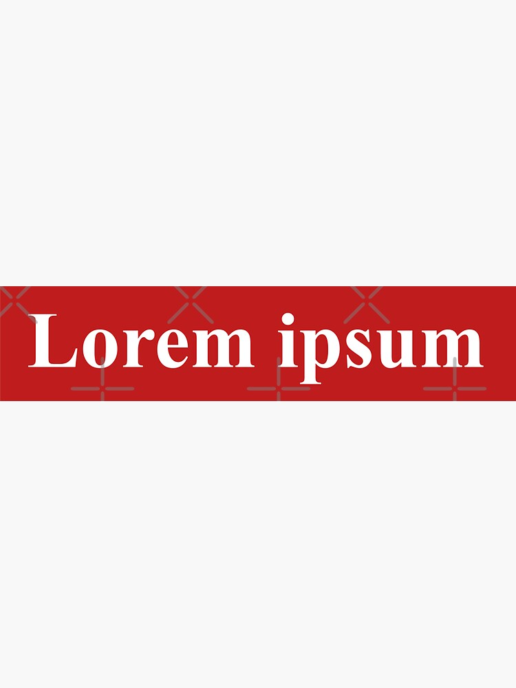 "typography, lorem ipsum, red background, typeface, text" Sticker by ...