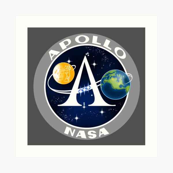 "apollo program logo" Art Print for Sale by trendistudio | Redbubble