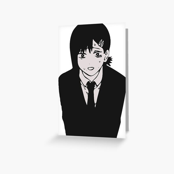 "Kobeni Chainsaw Man" Greeting Card for Sale by Geometric-Faces | Redbubble