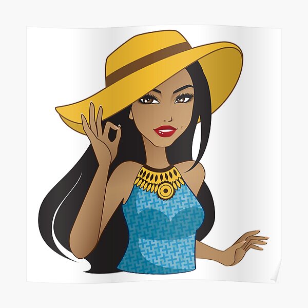 "Miss Eva - OK" Poster by JuicyIdeaStudio | Redbubble
