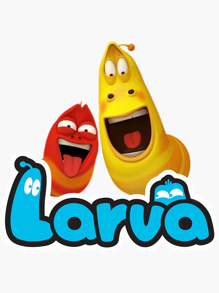 "Larva cartoon design" Sticker for Sale by yudha2733 | Redbubble