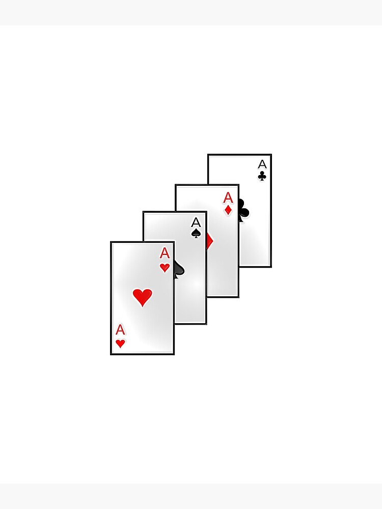 "4 aces" Poster for Sale by marecare532 | Redbubble