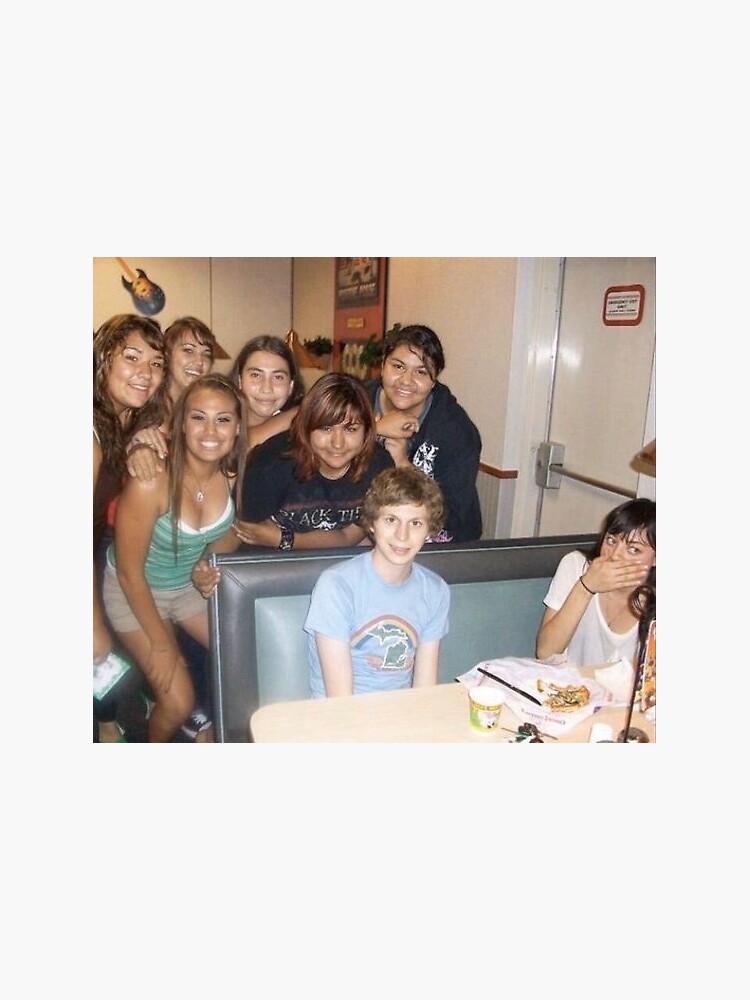 "omg its michael cera" Sticker for Sale by rebecca98200 | Redbubble