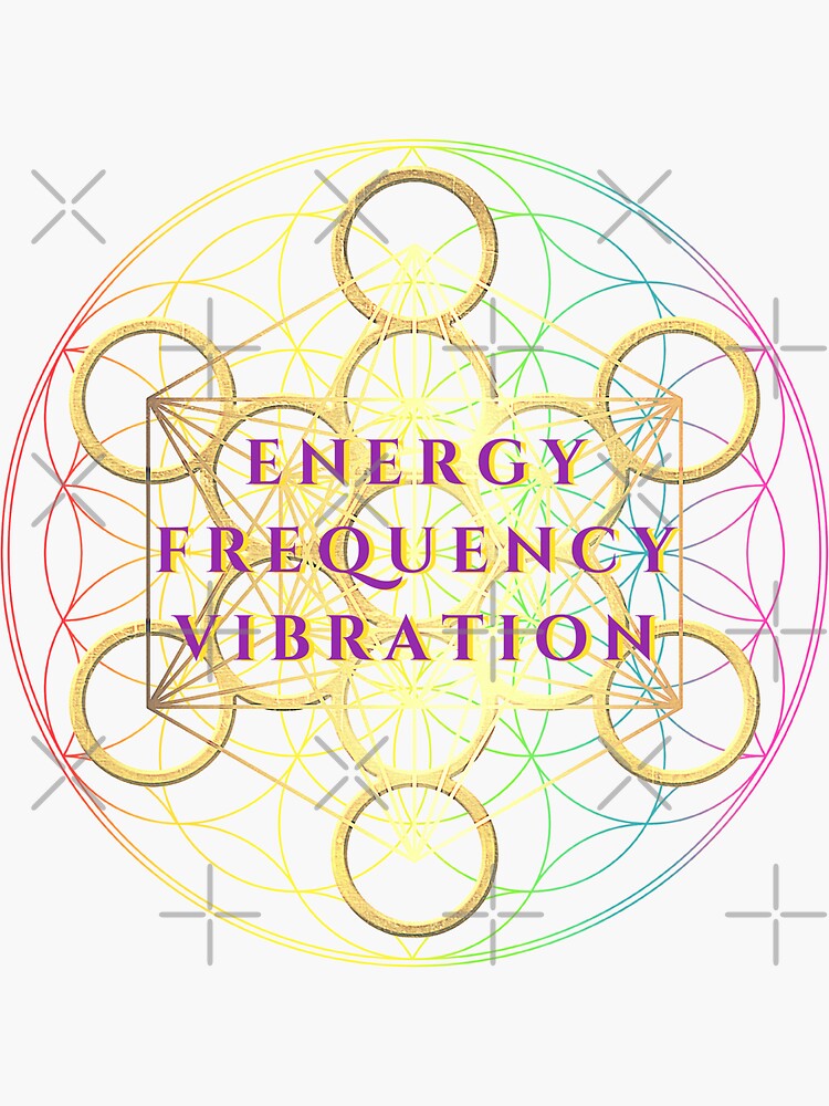 "Energy, Frequency & Vibration" Sticker for Sale by G-Cafe | Redbubble