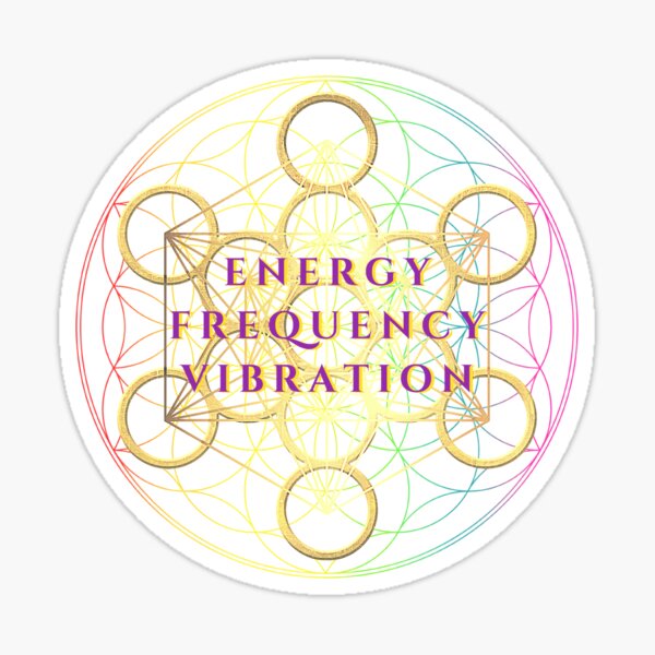 "Energy, Frequency & Vibration" Sticker for Sale by G-Cafe | Redbubble