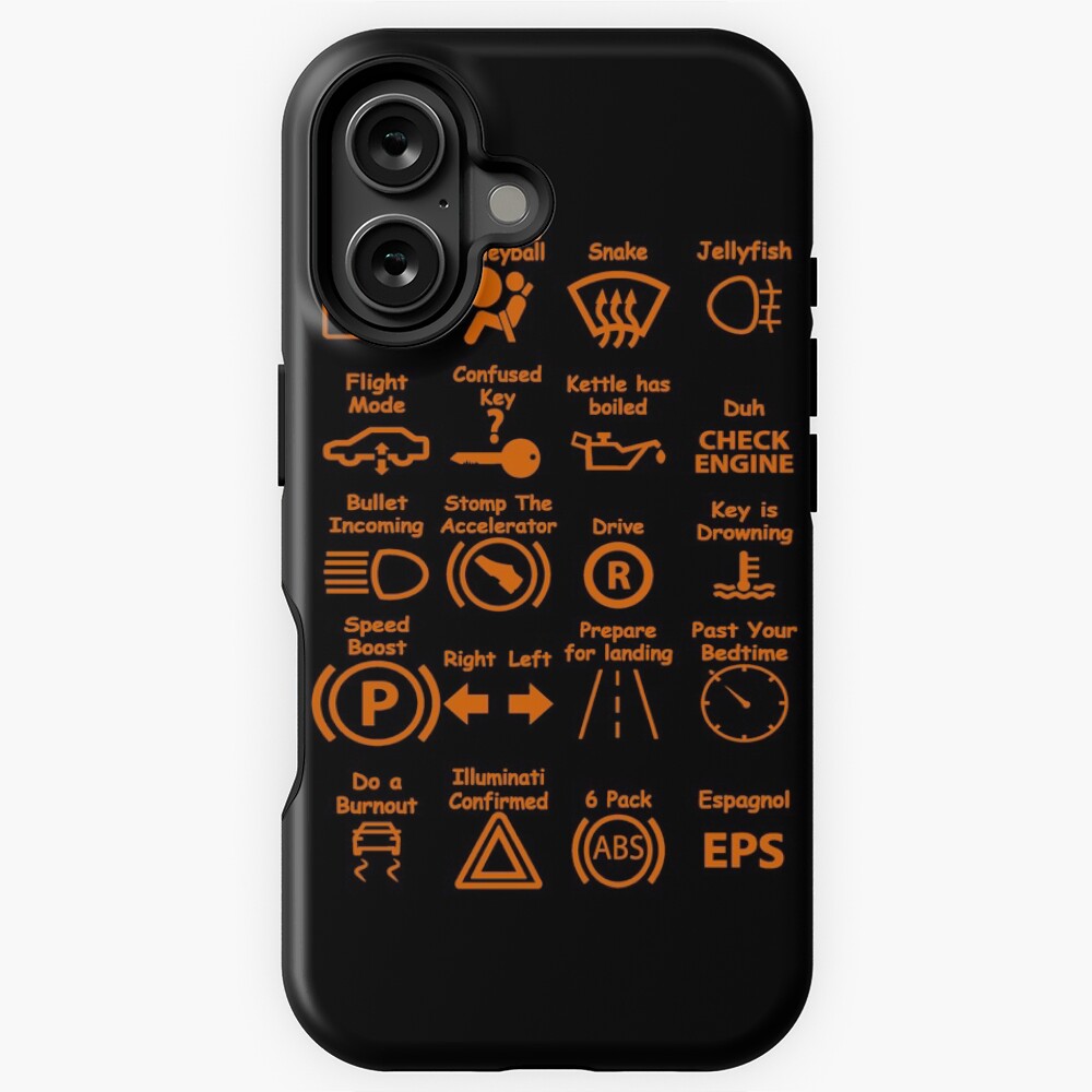 "Funny Car Dash Icons " Sticker for Sale by DannyAndCo | Redbubble