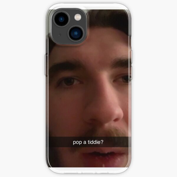 "Schlatt "Pop a tiddy?"" iPhone Case for Sale by NightSkybound | Redbubble