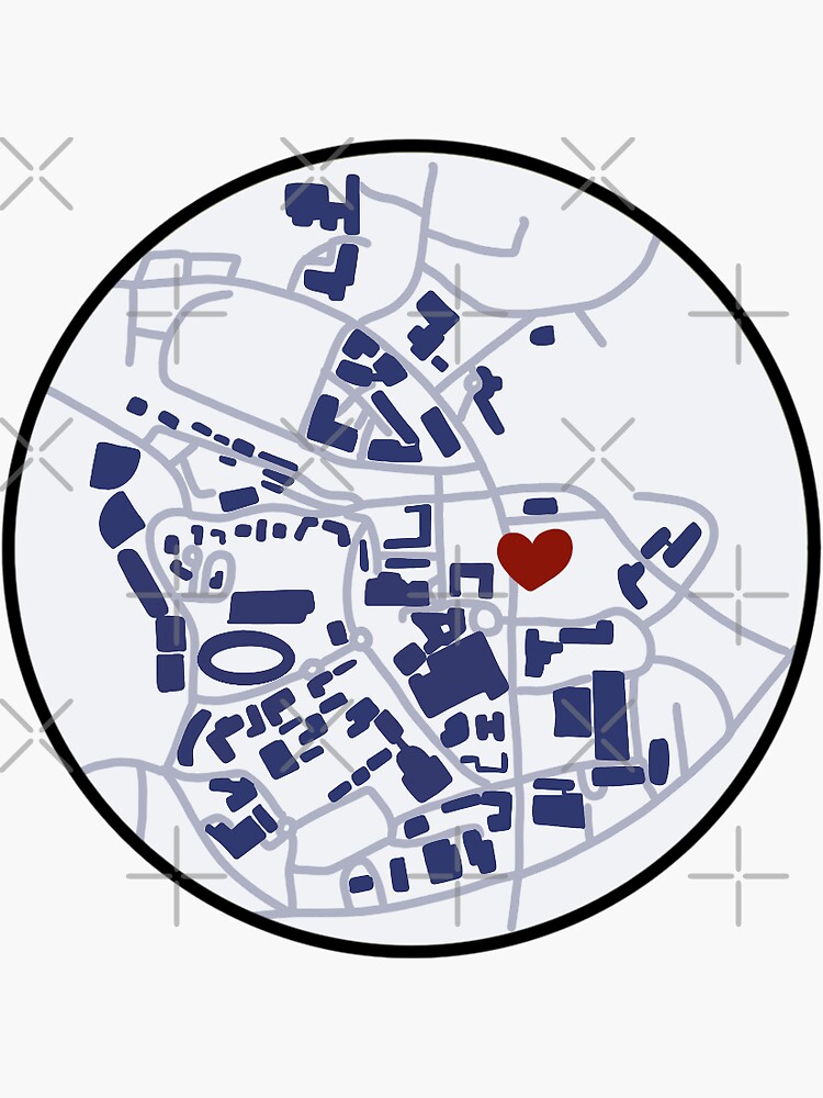"Emory Campus Map" Sticker for Sale by amandaeg | Redbubble