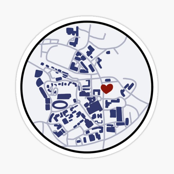 "Emory Campus Map" Sticker for Sale by amandaeg | Redbubble