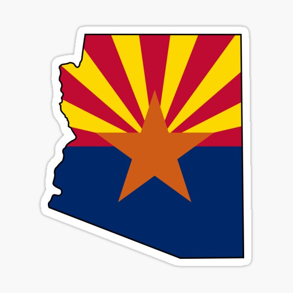 "Arizona State Flag" Sticker for Sale by StateSymbols | Redbubble