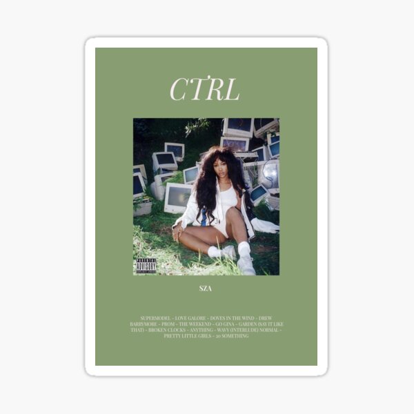 "SZA CTRL Album" Sticker for Sale by lauraspadafina | Redbubble