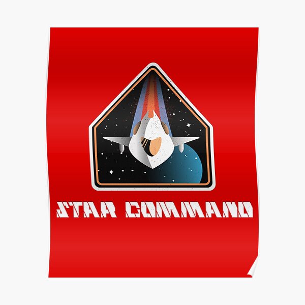 "Star Command Badge" Poster by QuirkyKingdom | Redbubble
