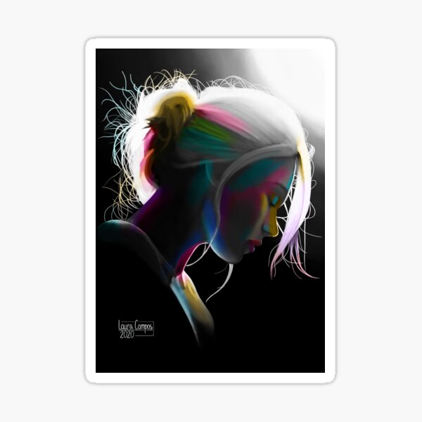 "Rainbow Contrast" Sticker for Sale by LauraCamposArt | Redbubble