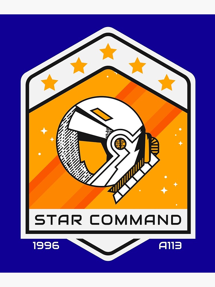 "Star Command Badge" Poster for Sale by QuirkyKingdom | Redbubble