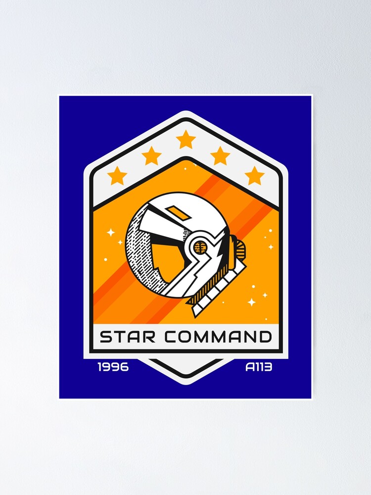 "Star Command Badge" Poster for Sale by QuirkyKingdom | Redbubble