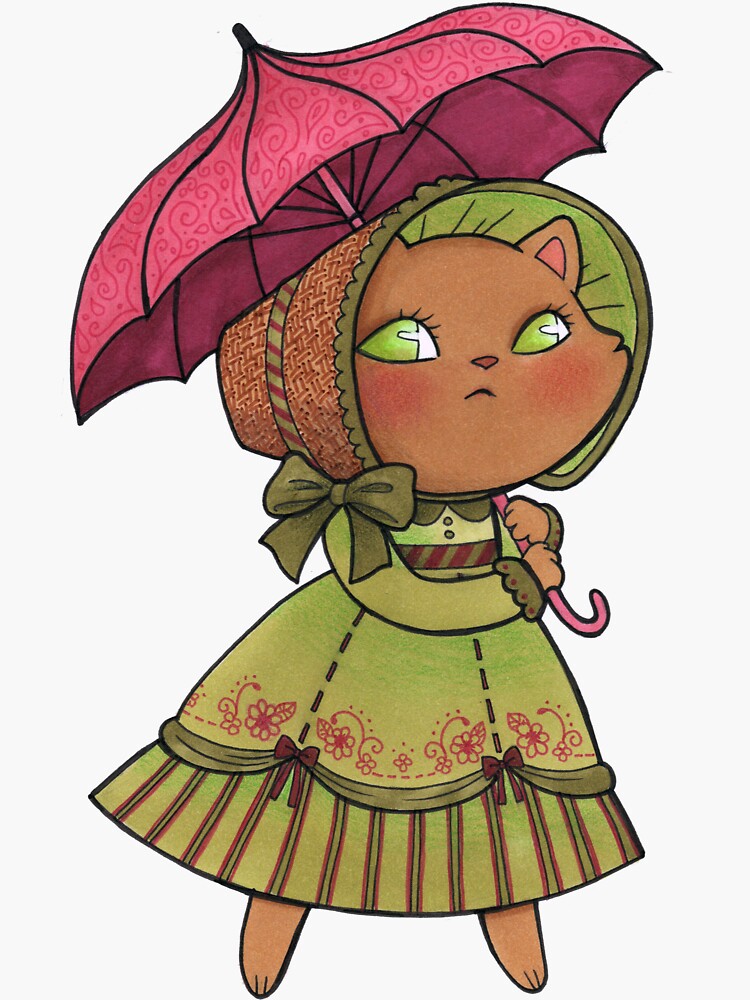 "Fancy Kitty" Sticker for Sale by reylotrash | Redbubble