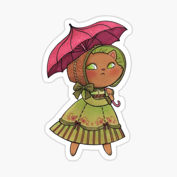 "Fancy Kitty" Sticker for Sale by reylotrash | Redbubble