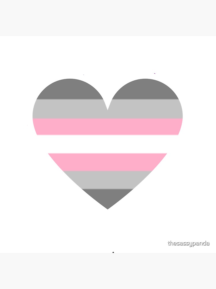 "Pride Flag Heart - Demigirl Pride - White Background" Sticker for Sale ...