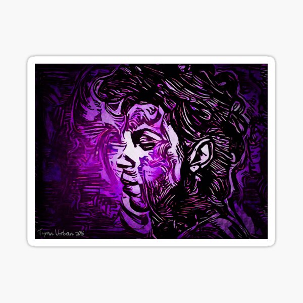 "Purple Reign" Sticker by Tymnus | Redbubble