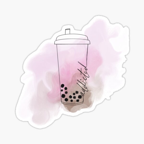 "Bubble Tea Addiction" Sticker for Sale by asianvanilla | Redbubble