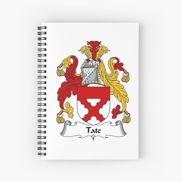 "Tate Coat of Arms / Tate Family Crest" Spiral Notebook for Sale by ...