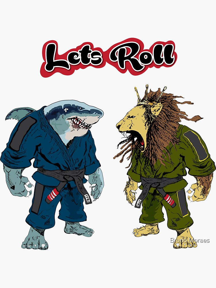 "LETS ROLL" Sticker by moraesartstudio | Redbubble