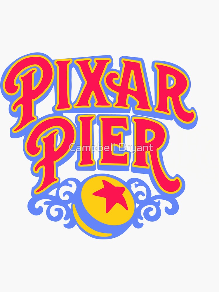 "California Adventure Pier" Sticker for Sale by CamGrace | Redbubble