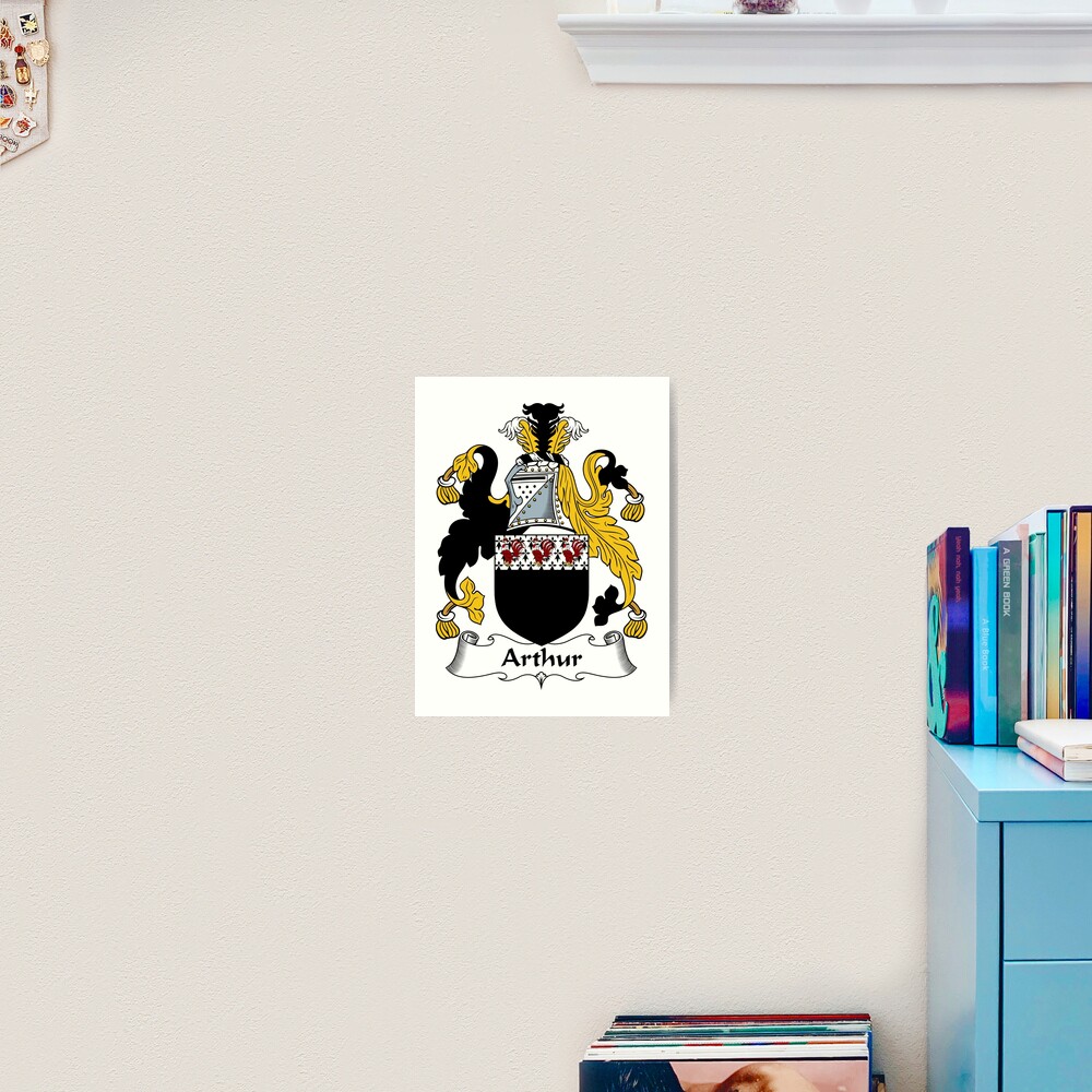 "Arthur Coat of Arms / Arthur Family Crest" Art Print by ...