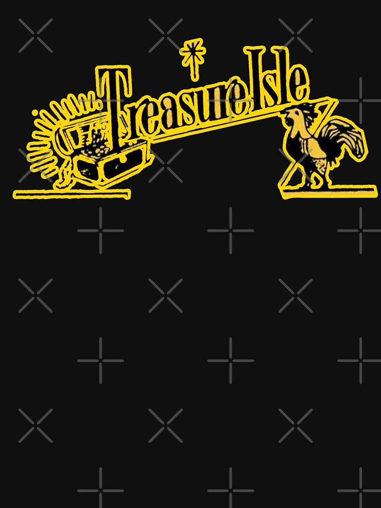 Camiseta «TREASURE ISLE VINTAGE DEFUNCT RECORD LABEL PEGATINA Y ...