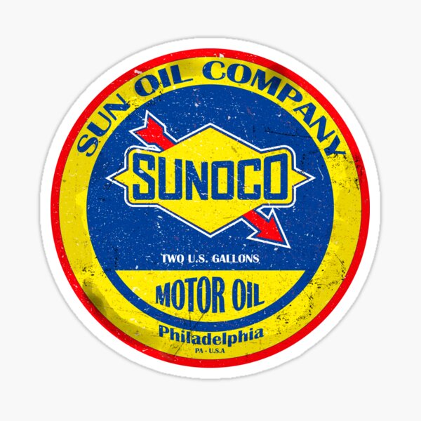 "Sunoco oil company vintage sign" Sticker for Sale by Ploxd | Redbubble
