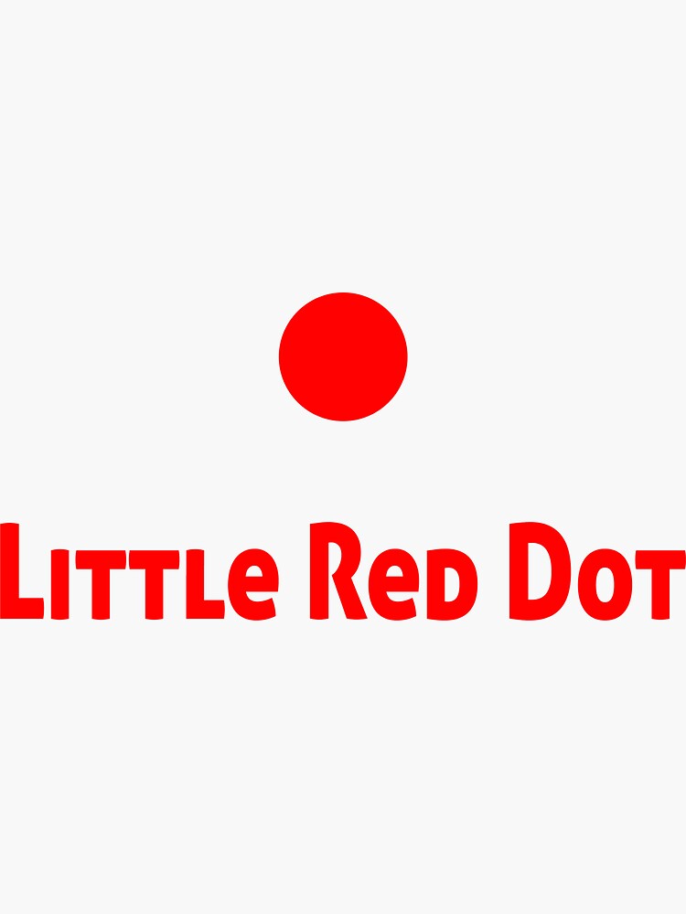 "Little Red Dot" Sticker for Sale by DaichanDesign | Redbubble