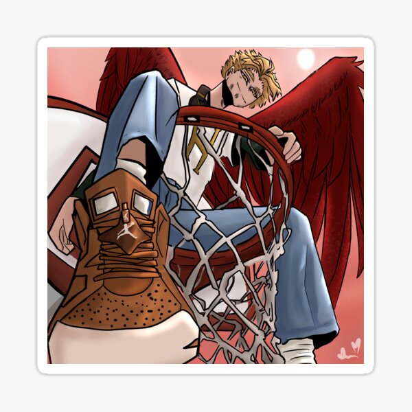 "Hawks BNHA" Sticker for Sale by Artanimestuff | Redbubble