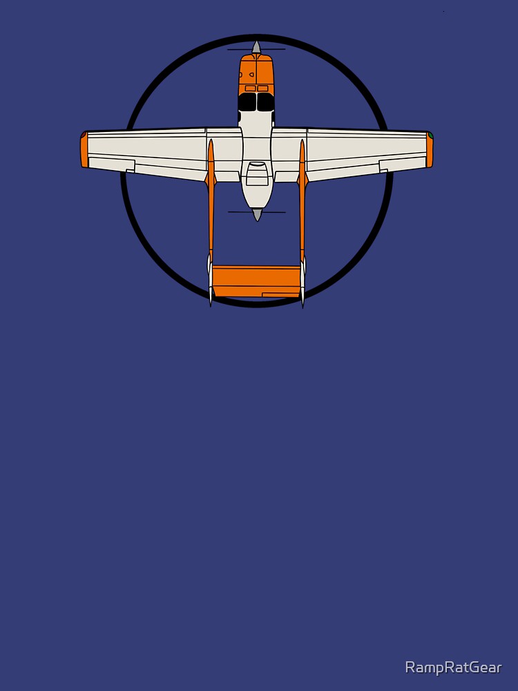 "Cessna 337 Skymaster Push/Pull Minimal (Orange)" T-shirt for Sale by ...