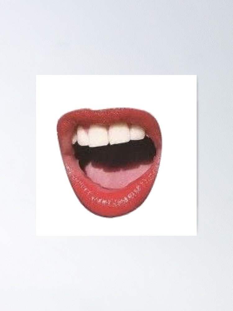 "Aesthetic Mouth Art" Poster for Sale by bellachiango | Redbubble