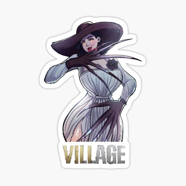 "Lady Dimitrescu RE8" Sticker by Kidouu | Redbubble