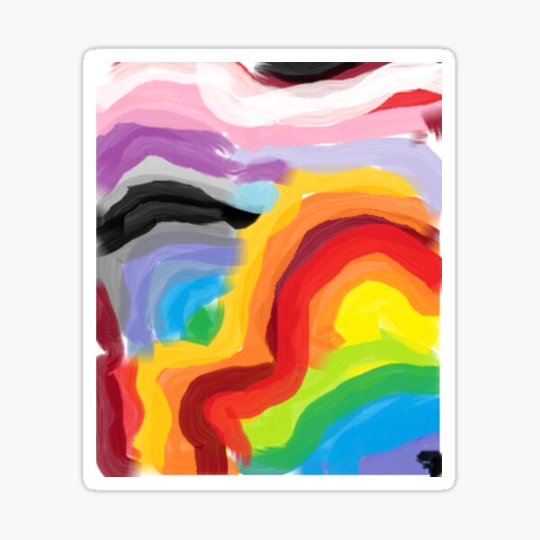 "Overlapping,color palette." Sticker by AL-desiner | Redbubble