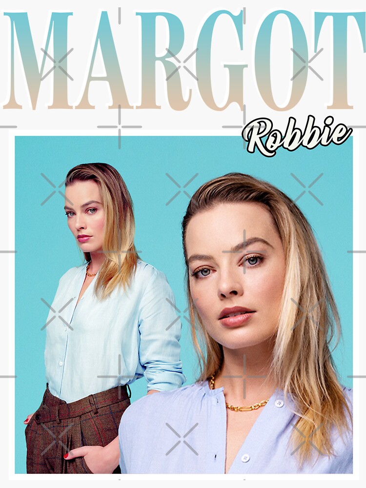 "Margot Robbie T-Shirt" Sticker for Sale by silvieex | Redbubble