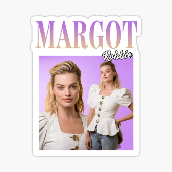 "Margot Robbie T-Shirt" Sticker by silvieex | Redbubble
