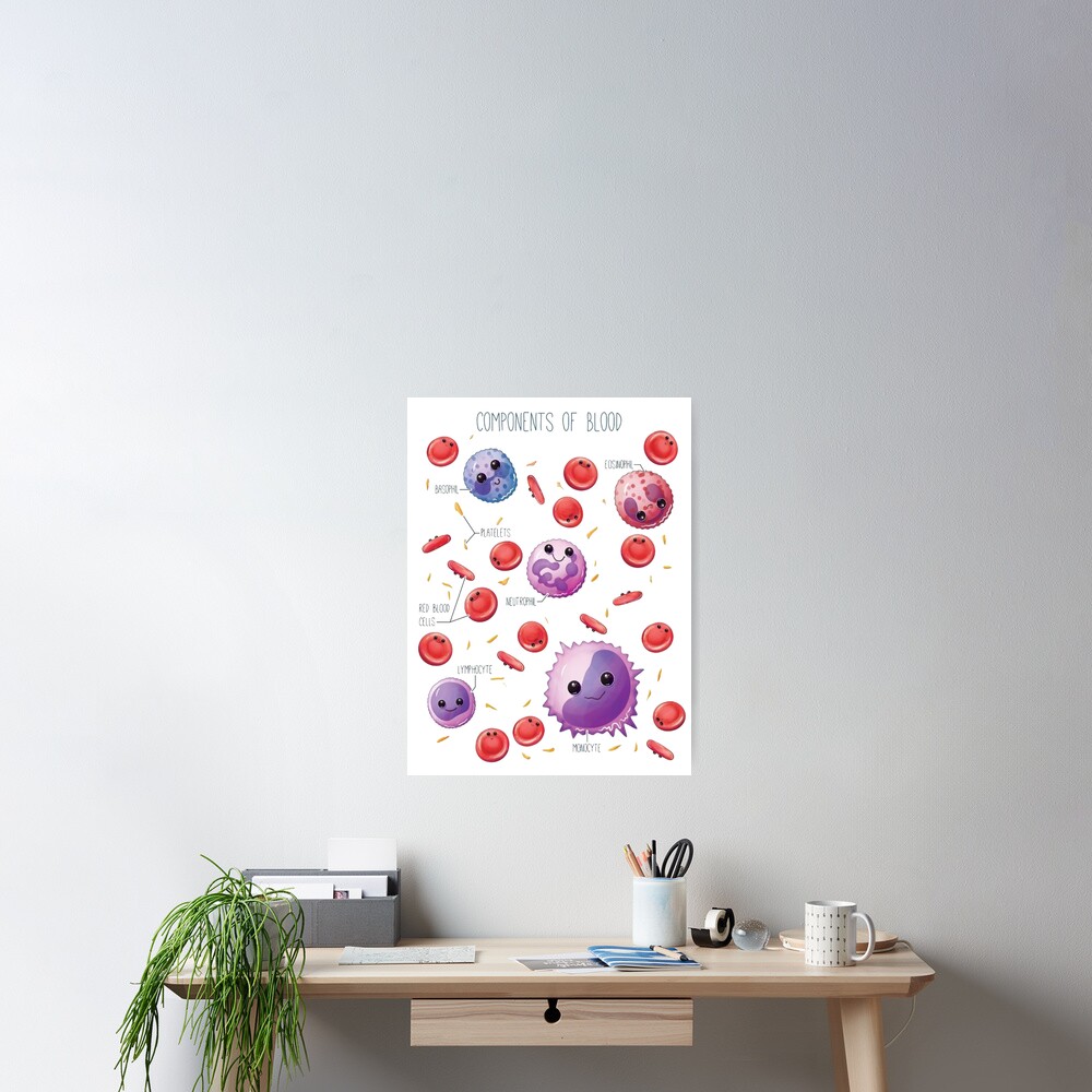 "Cute Funny Cells" Poster for Sale by Master-bg | Redbubble