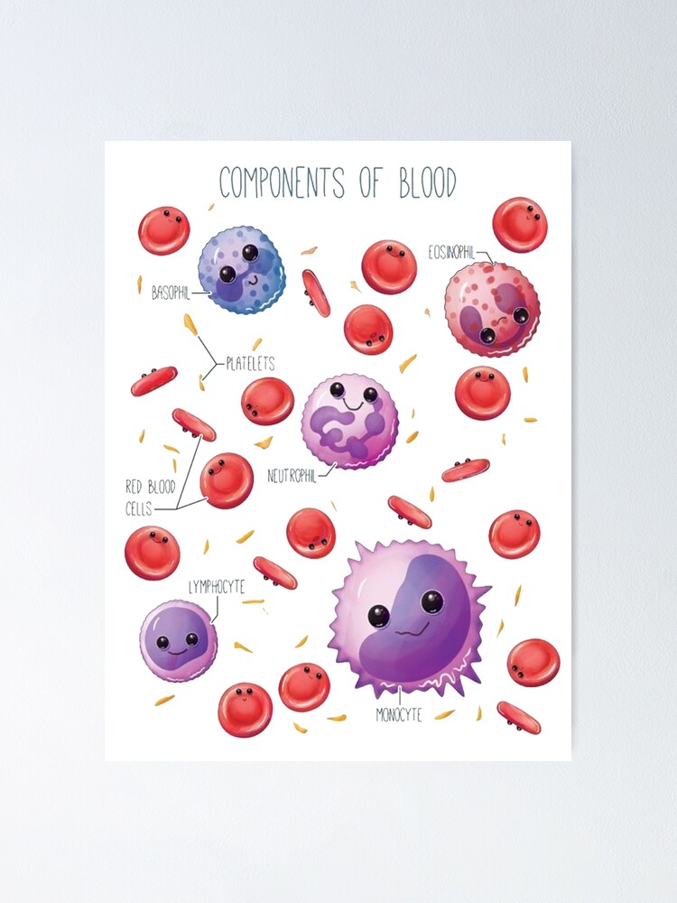 "Cute Funny Cells" Poster for Sale by Master-bg | Redbubble