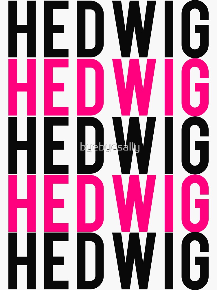 "Hedwig Hedwig!" Sticker for Sale by byebyesally | Redbubble