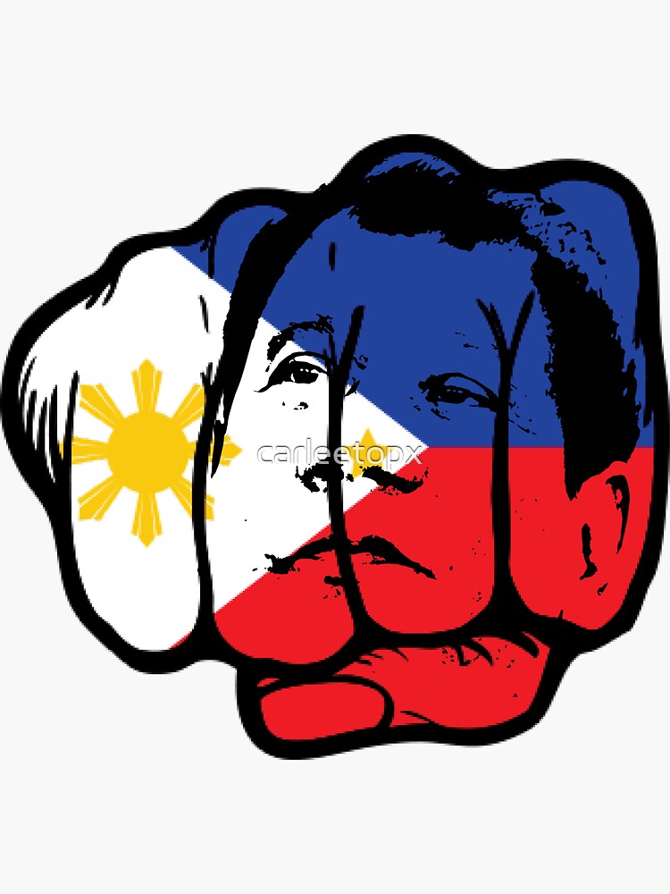 "President Duterte" Sticker for Sale by carleetopx | Redbubble