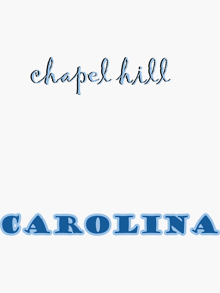 "UNC Stickers" Sticker for Sale by creativeplace | Redbubble