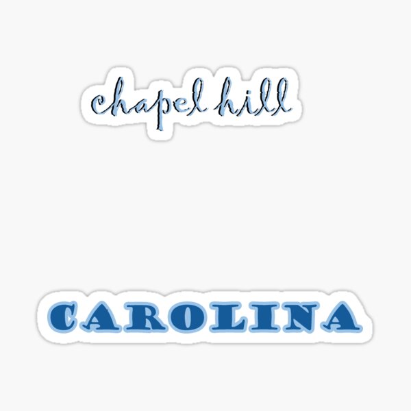 "UNC Stickers" Sticker for Sale by creativeplace | Redbubble