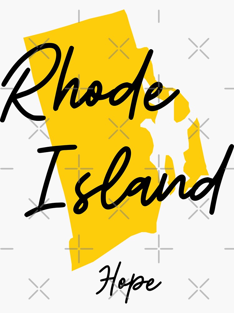 "Rhode Island State Motto Hope " Sticker by Drs645 | Redbubble