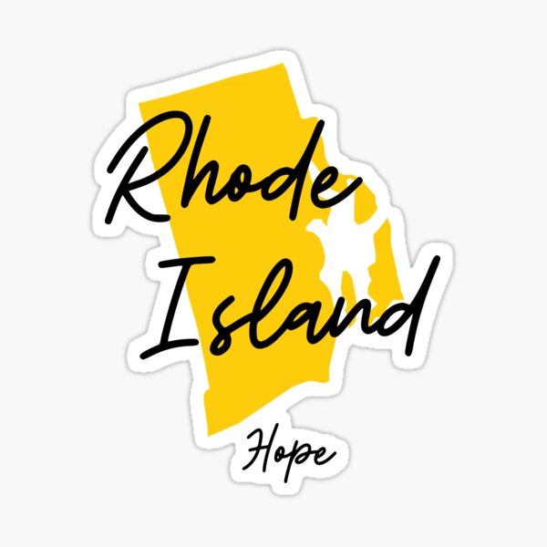"Rhode Island State Motto Hope " Sticker by Drs645 | Redbubble