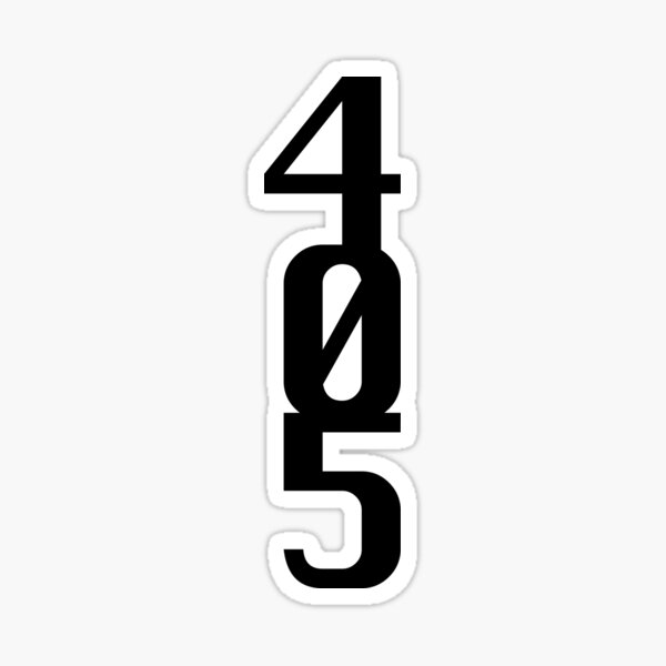 "405" Sticker for Sale by Jakman | Redbubble