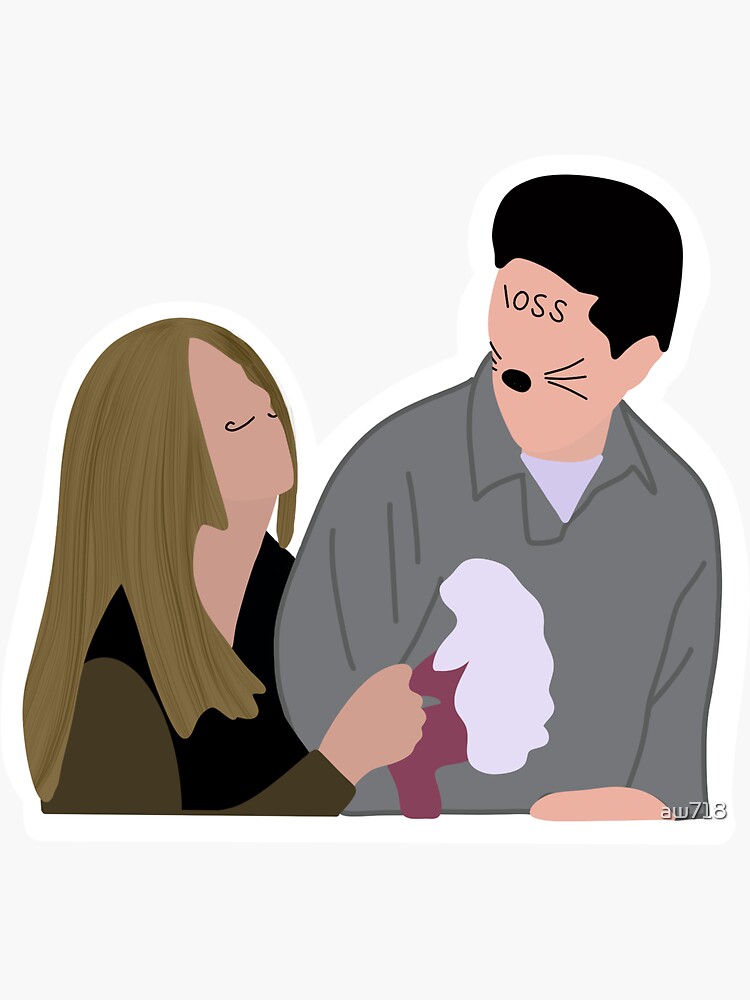"Mr Rachel and Mrs Ross" Sticker for Sale by aw718 | Redbubble
