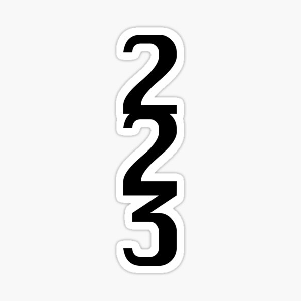 "223" Sticker for Sale by Jackson Brown | Redbubble